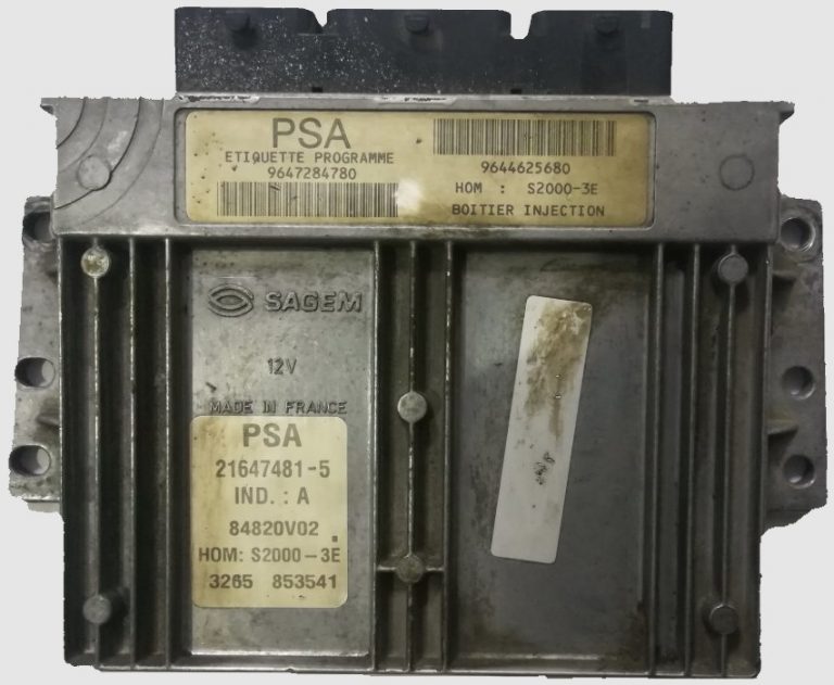 فایل خام ایسیو ساژم S2000 فایل خام ساژم S2000-3E پژو 206 فرانسوی - HFkala